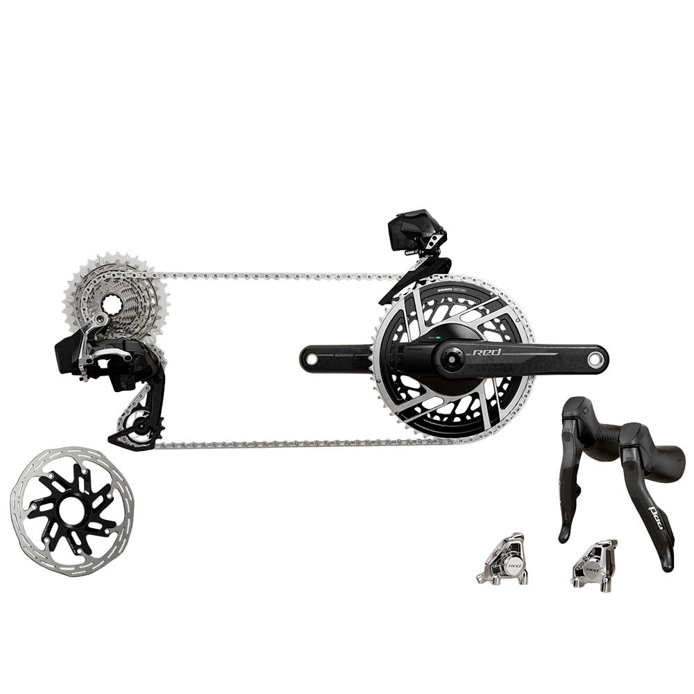Groupe électrique SRAM RED E1 AXS Disc 2x12v - WeRideOnShop