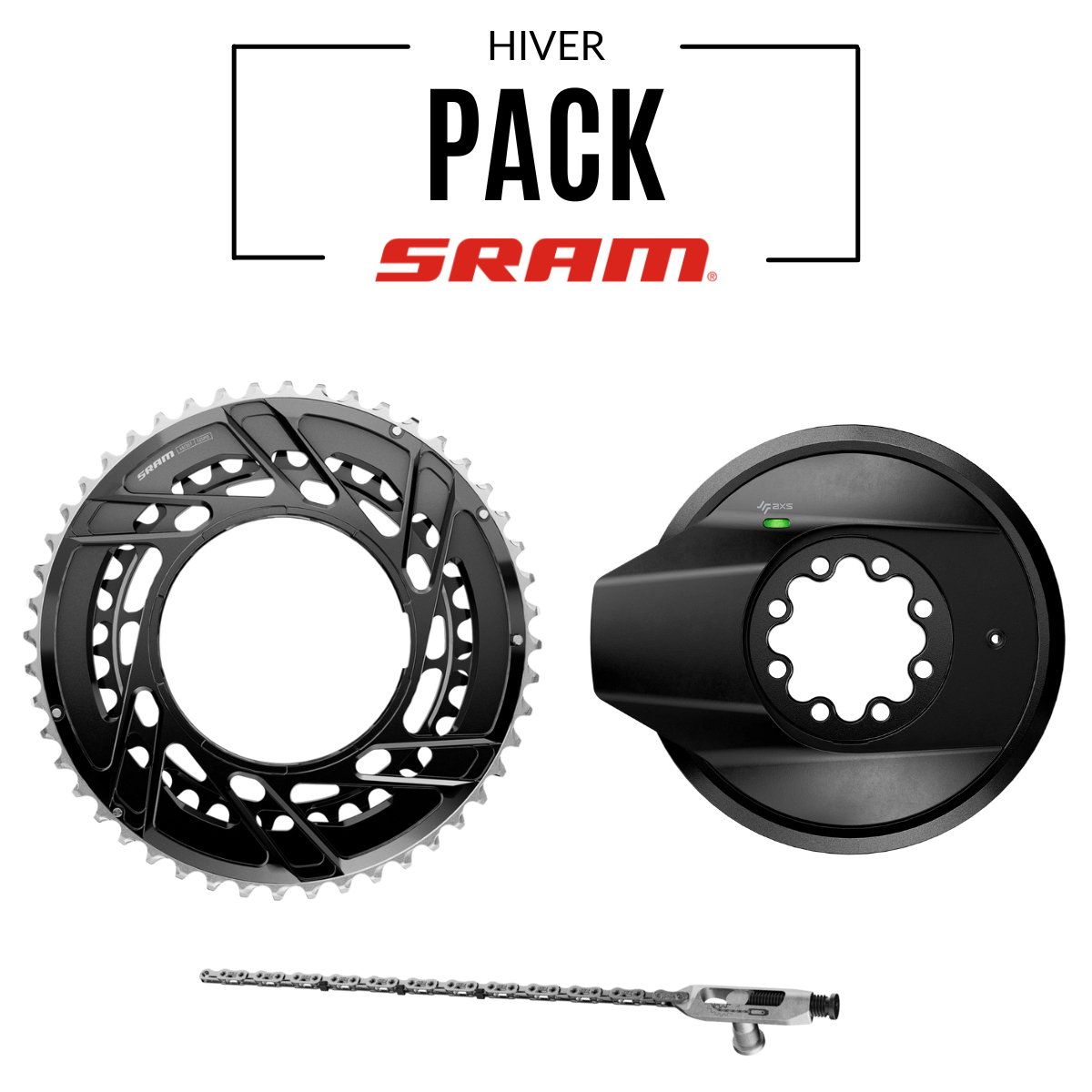 PACK! Plateaux SRAM Force E1 + Etoile capteur SRAM FORCE E1 AXS Thread ...