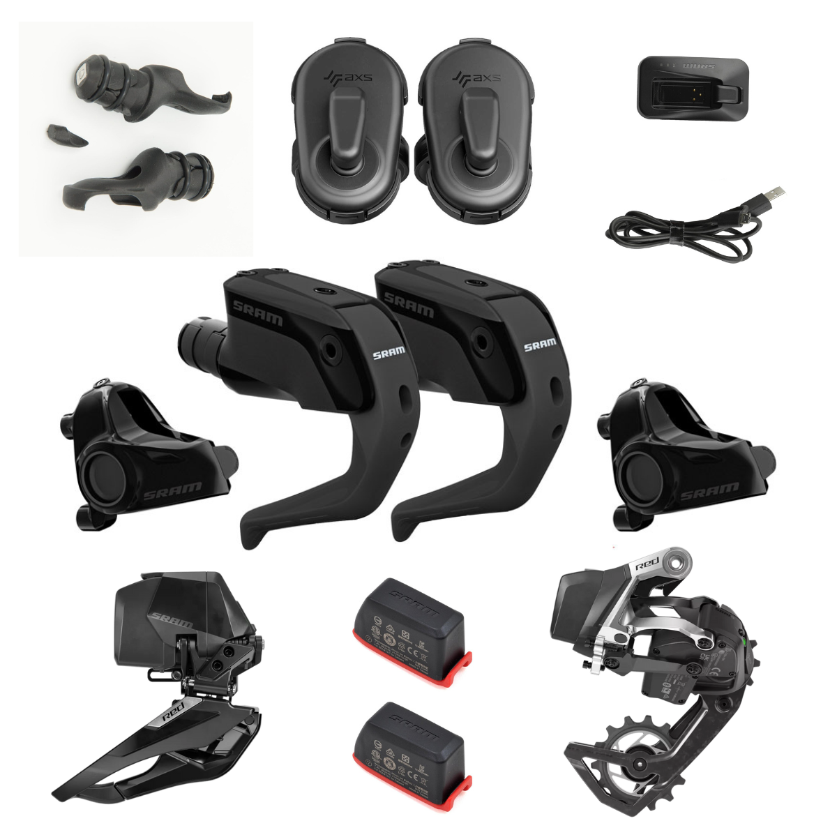 Upgrade Kit CLM Triathlon Sram E1 AXS Wireless avec Dérailleurs ...